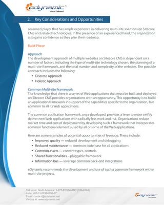 Sitecore CMS for Multi-site implementation | PDF