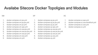 Sitecore Docker XM&XP 9.2.0/9.3.0 SXA+JSS+PS | PPT