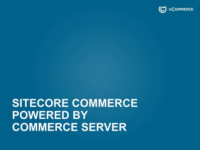 Sitecore E-commerce Strategy | PPT
