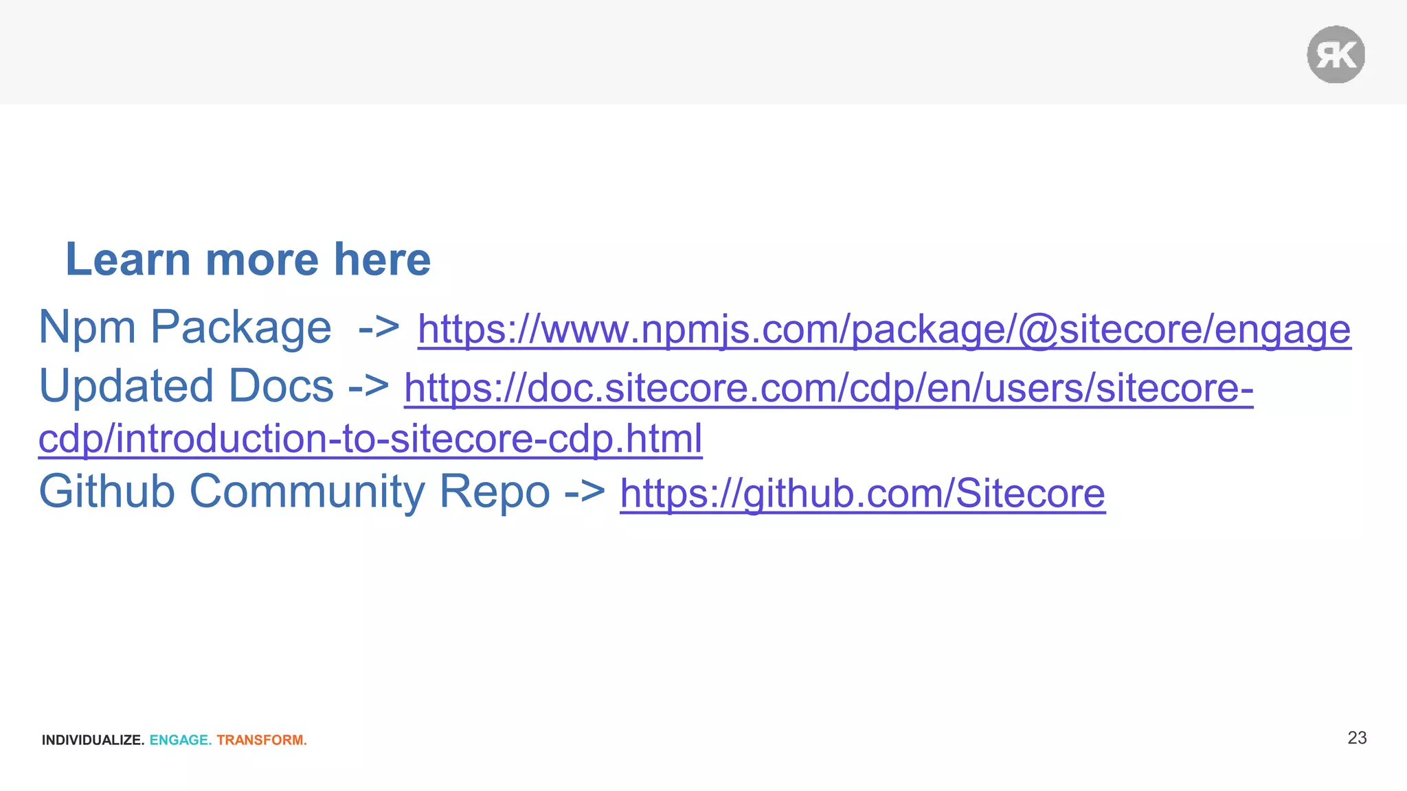 Sitecore Engagement Cloud Overview - SUGUK.pptx | Web Development | Internet