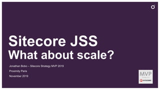 Sitecore JSS at scale | PPTX