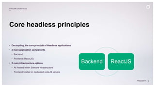 Sitecore JSS at scale | PPTX