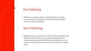 Sitecore Knowledge Transfer 2018 day-1 | PPT