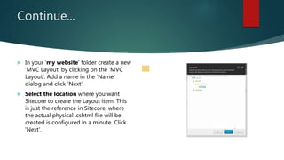 Sitecore KT for Layout | PPTX | Web Design and HTML | Internet