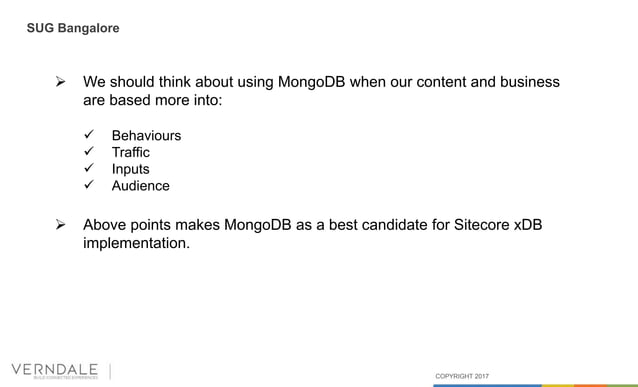 Introduction to MongoDB with Sitecore | PPTX