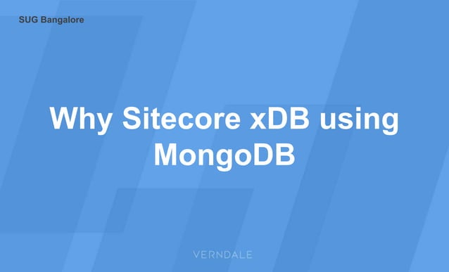 Introduction to MongoDB with Sitecore | PPTX