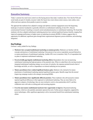 Sitecore Multichannel Marketing Mandate | PDF