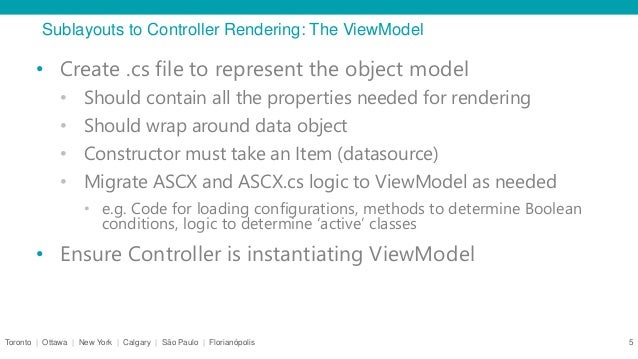 Sitecore MVC: Converting Web Forms sublayouts Sitecore MVC: Converting Web Forms sublayouts
