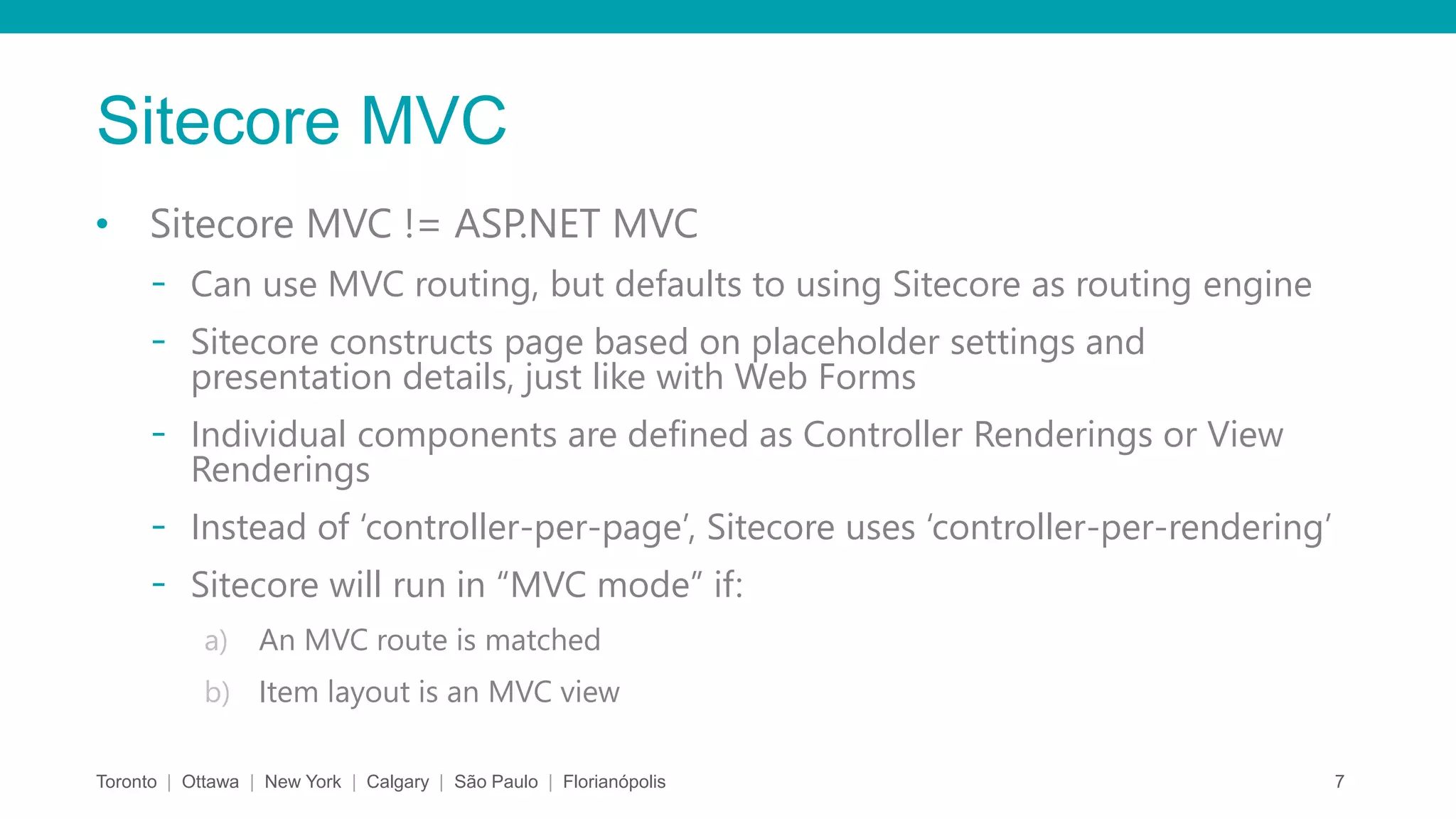 Sitecore MVC: What it is and why it's important | PPTX | Web Design and HTML | Internet