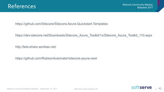 How to automate Sitecore deployment to Azure | PPTX | Cloud Computing | Internet