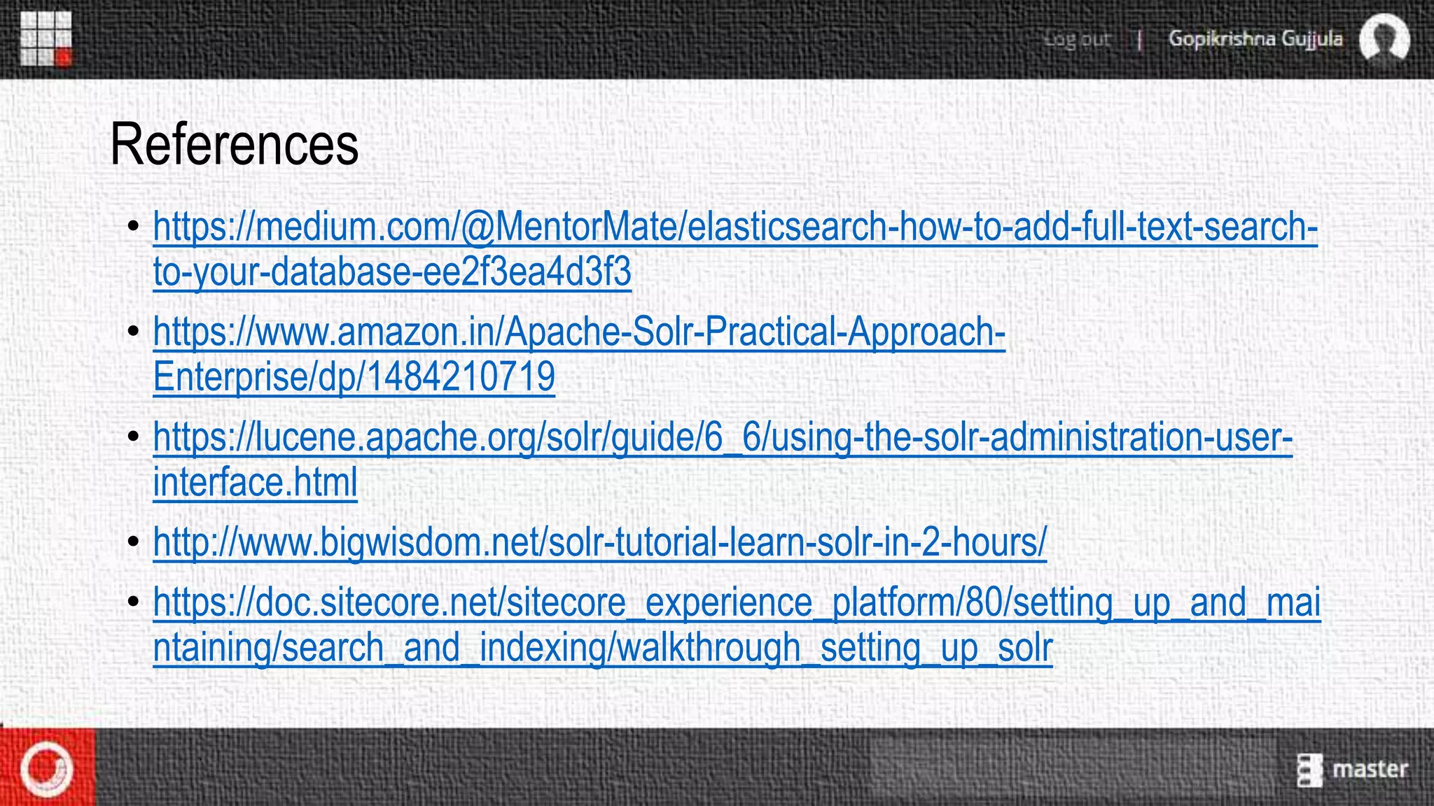 Sitecore search absolute basics | PPT