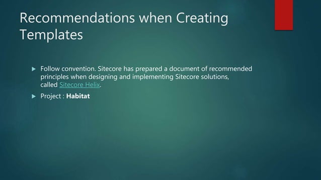 Sitecore Knowledge Transfer 2018 (Template) day-2 | PPT