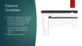 Sitecore Knowledge Transfer 2018 (Template) day-2 | PPT