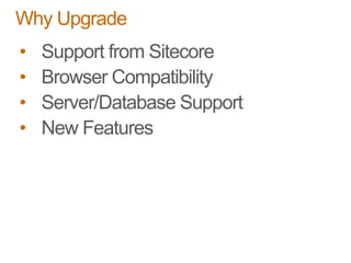 Sitecore upgrade best practices | PPTX