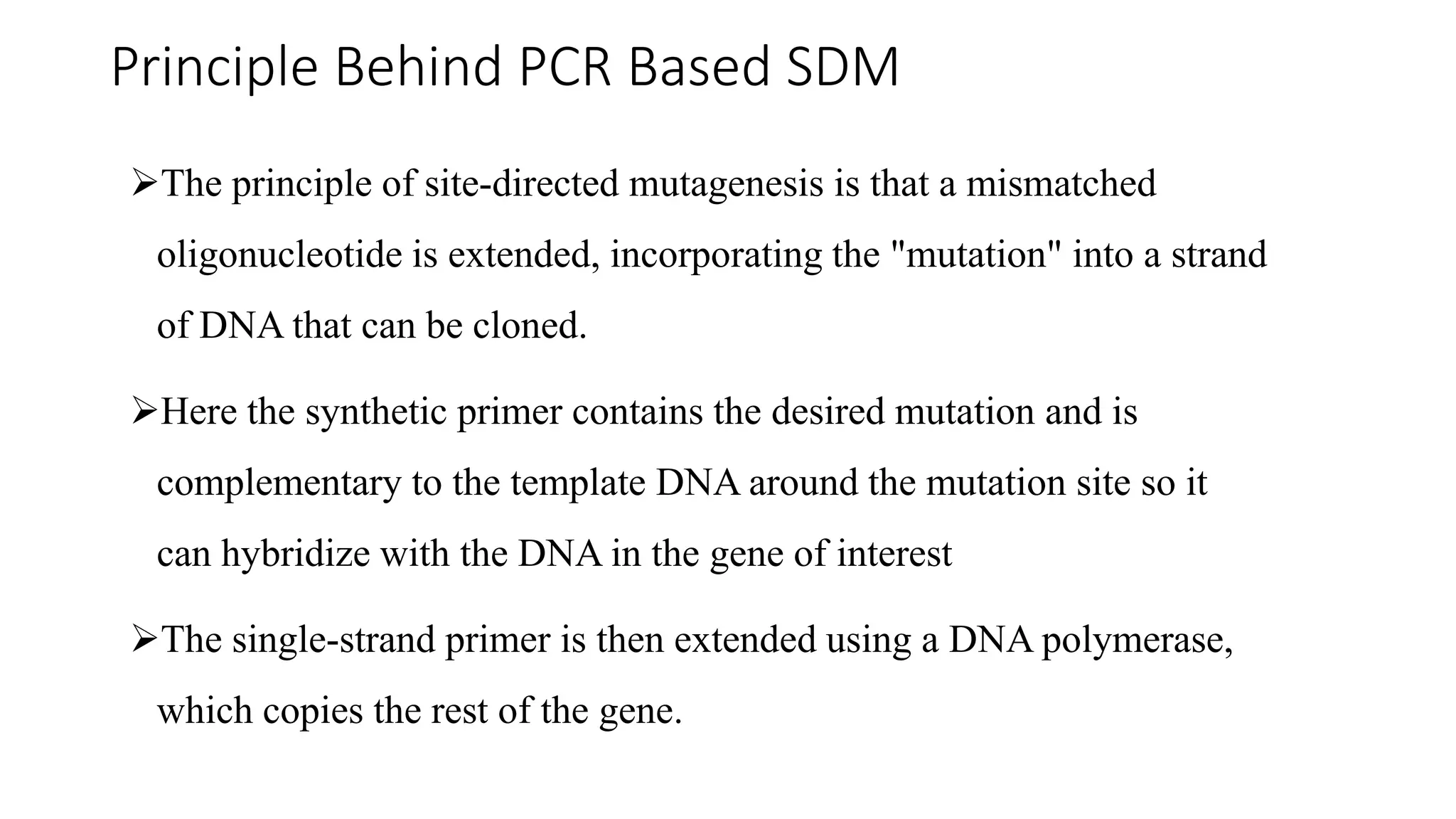 Site directed mutagenesis by pcr | PPTX
