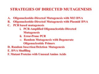 Site Directed Mutagenesis (SDM).pptx