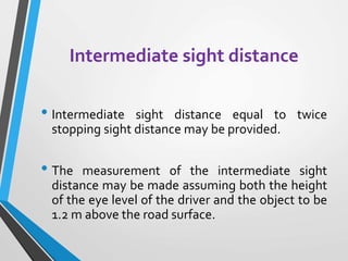 Site distance in highway engineering | PPTX
