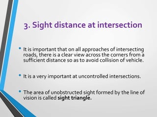 Site distance in highway engineering | PPTX