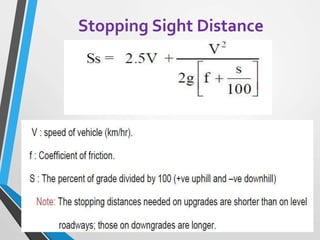 Site distance in highway engineering | PPTX