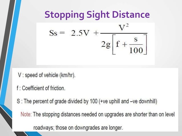 Site distance in highway engineering | PPTX | Auto Safety | Automotive