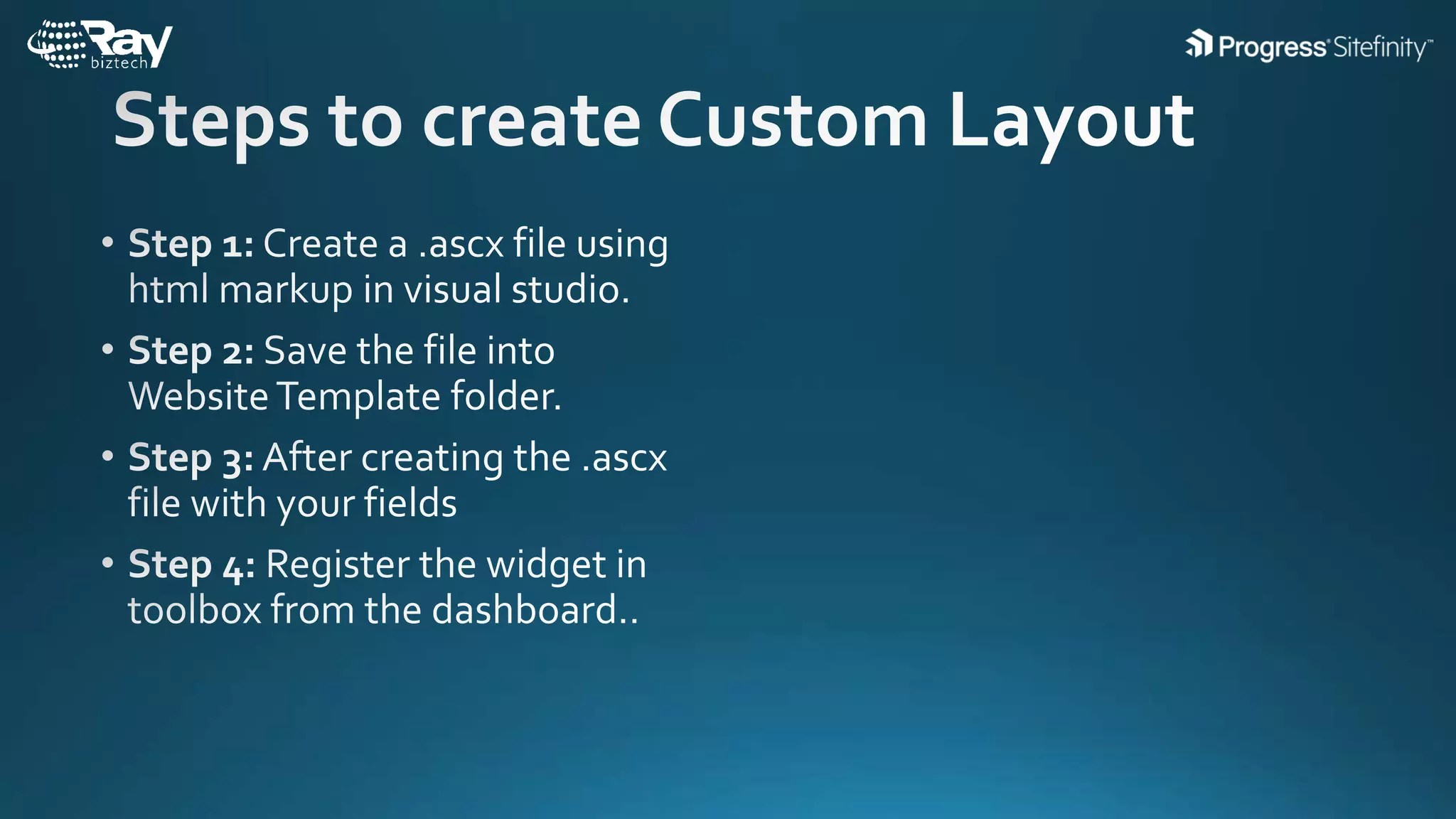 Sitefinity custom layout | PPTX