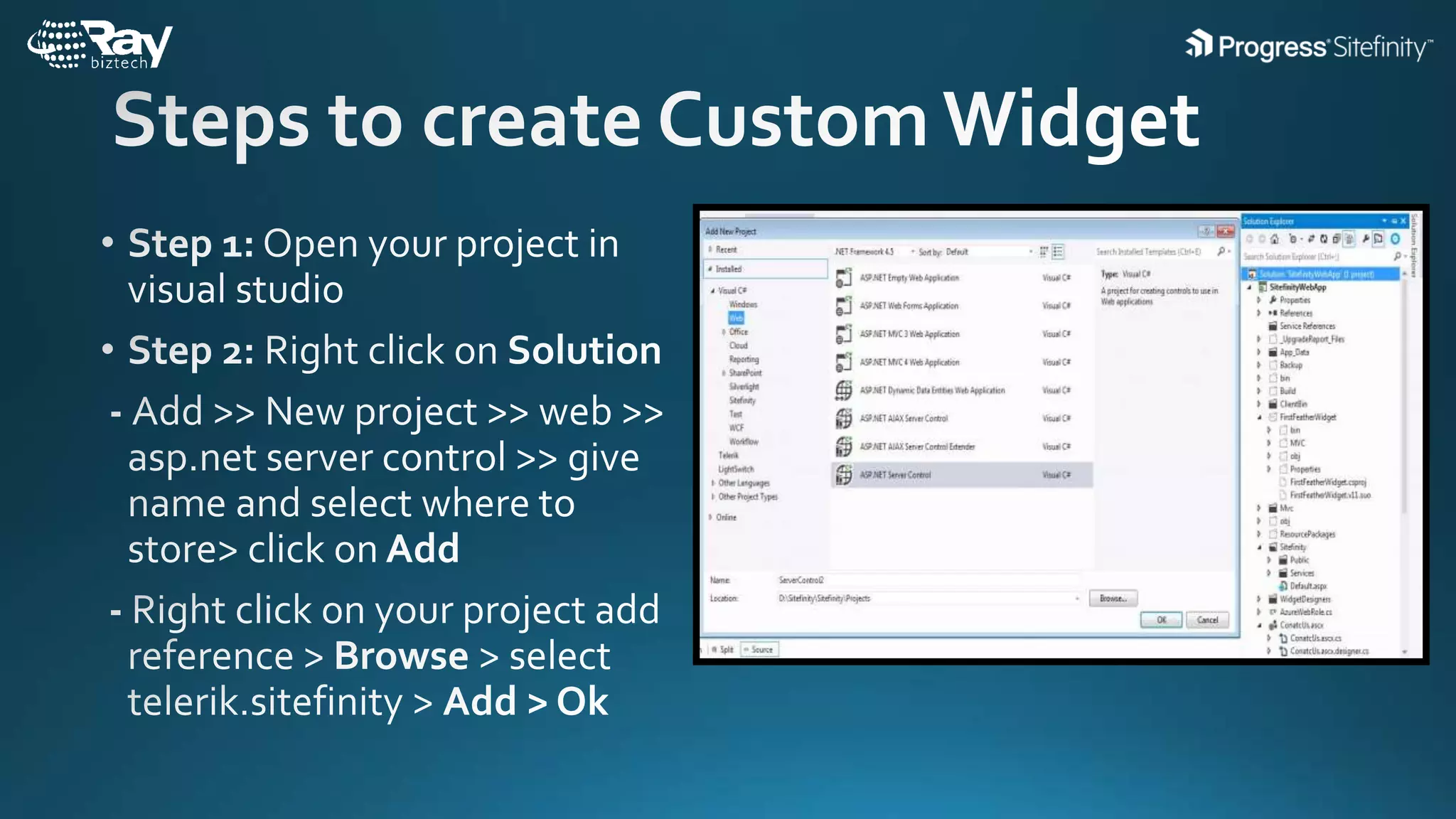 Sitefinity custom widgets | PPT