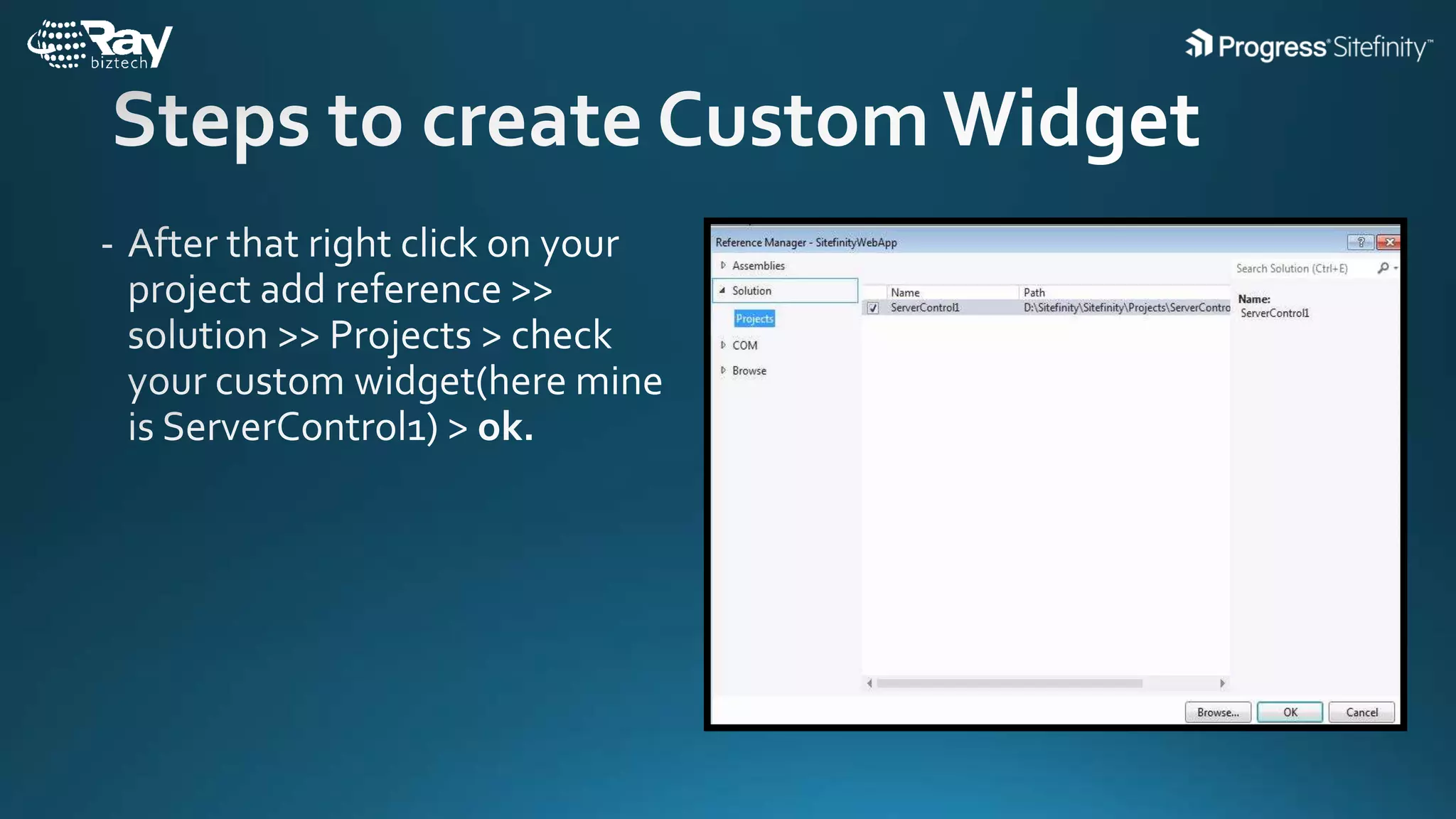 Sitefinity Custom Widgets Ppt 8409