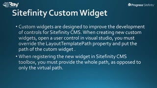 Sitefinity custom widgets | PPT