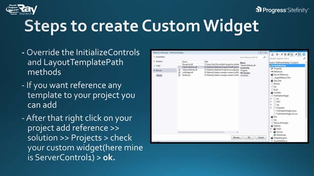 Sitefinity custom widgets | PPT