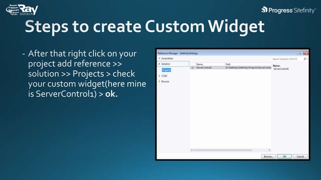 Sitefinity custom widgets | PPT