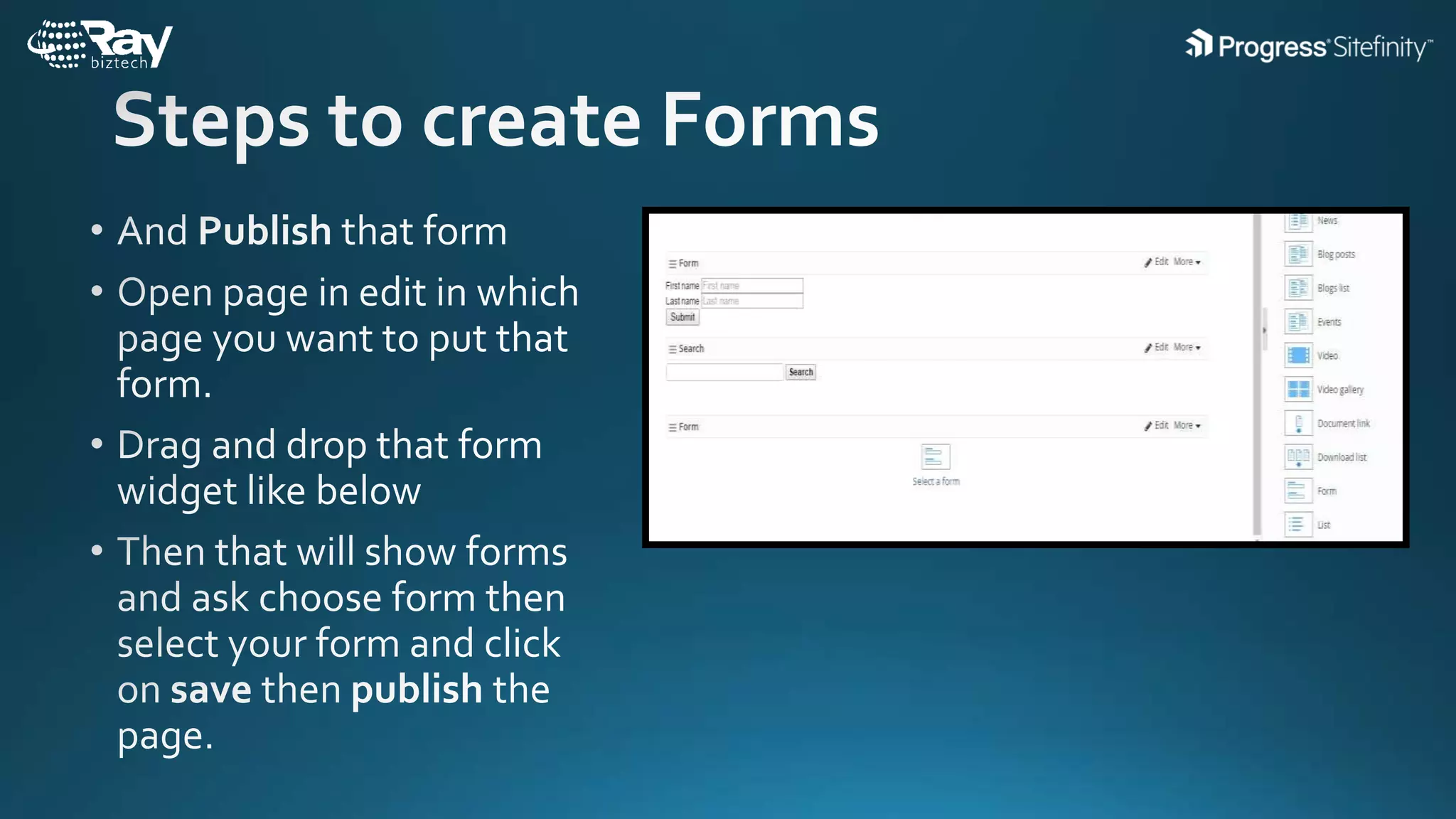 Sitefinity forms | PPT