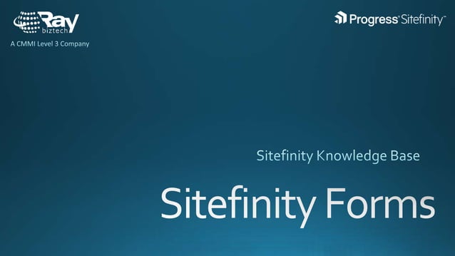 Sitefinity forms | PPT