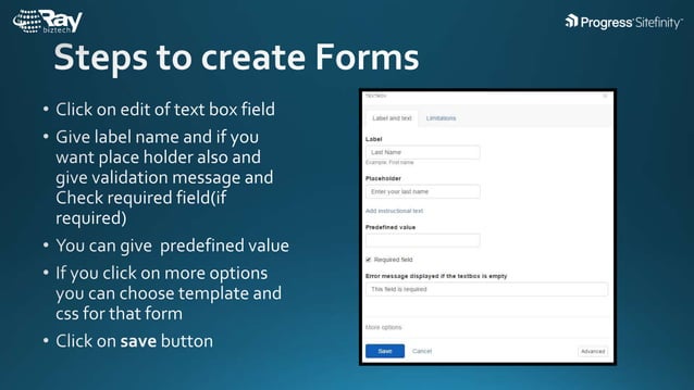 Sitefinity forms | PPT