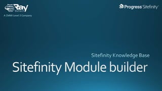 Sitefinity module builder | PPT