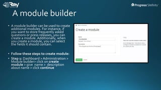 Sitefinity module builder | PPT