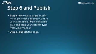 Sitefinity module builder | PPT