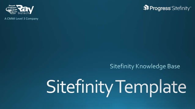 Sitefinity template | PPT