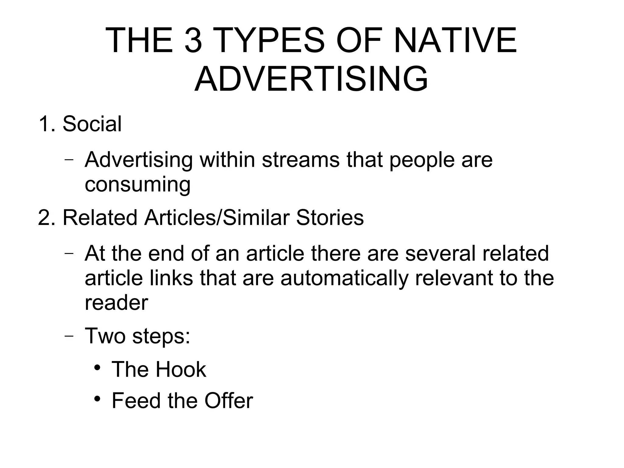 Definition and Benefits of Native Advertising Explained | PPT