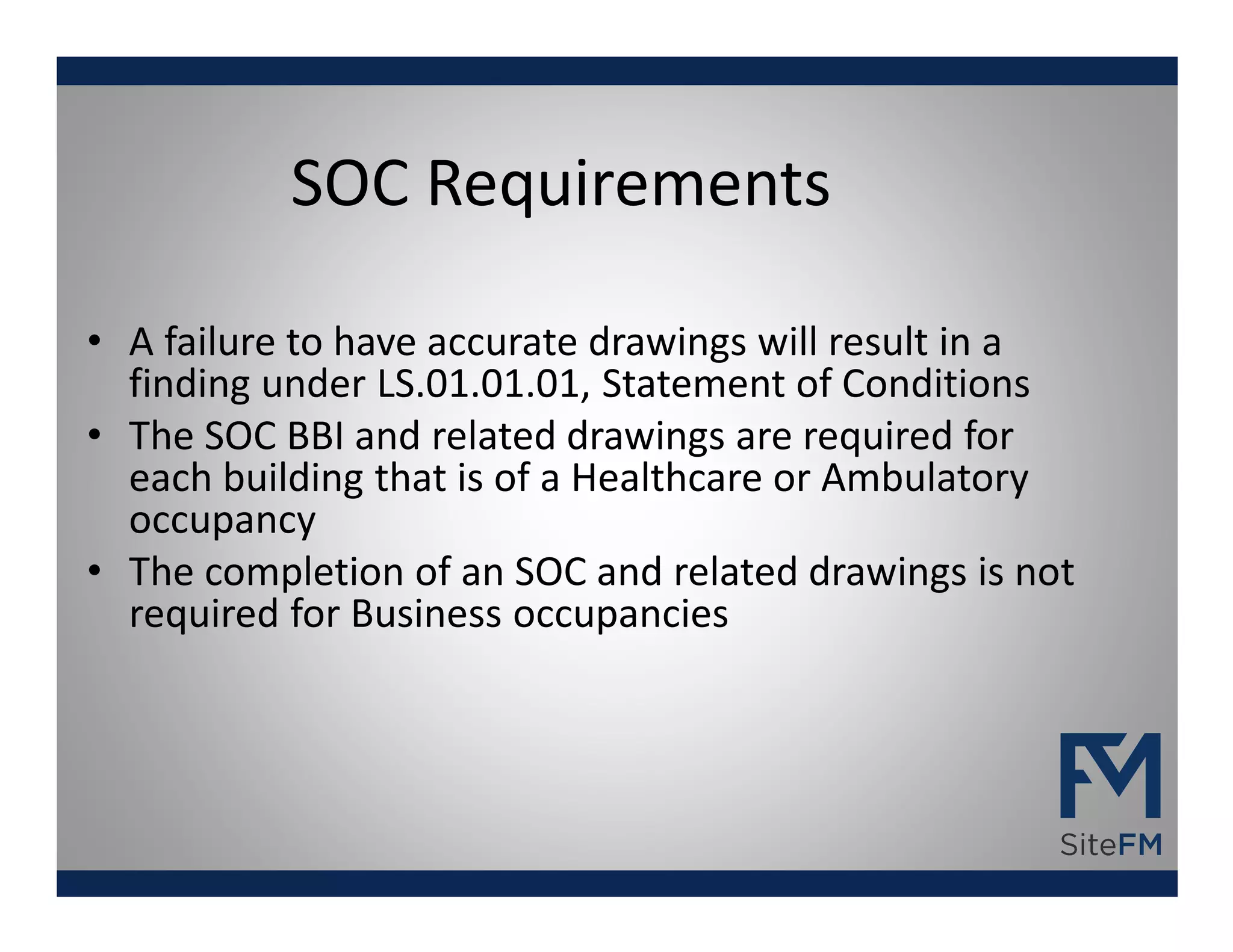 SiteFM Life Safety Drawings for Accreditation | PDF