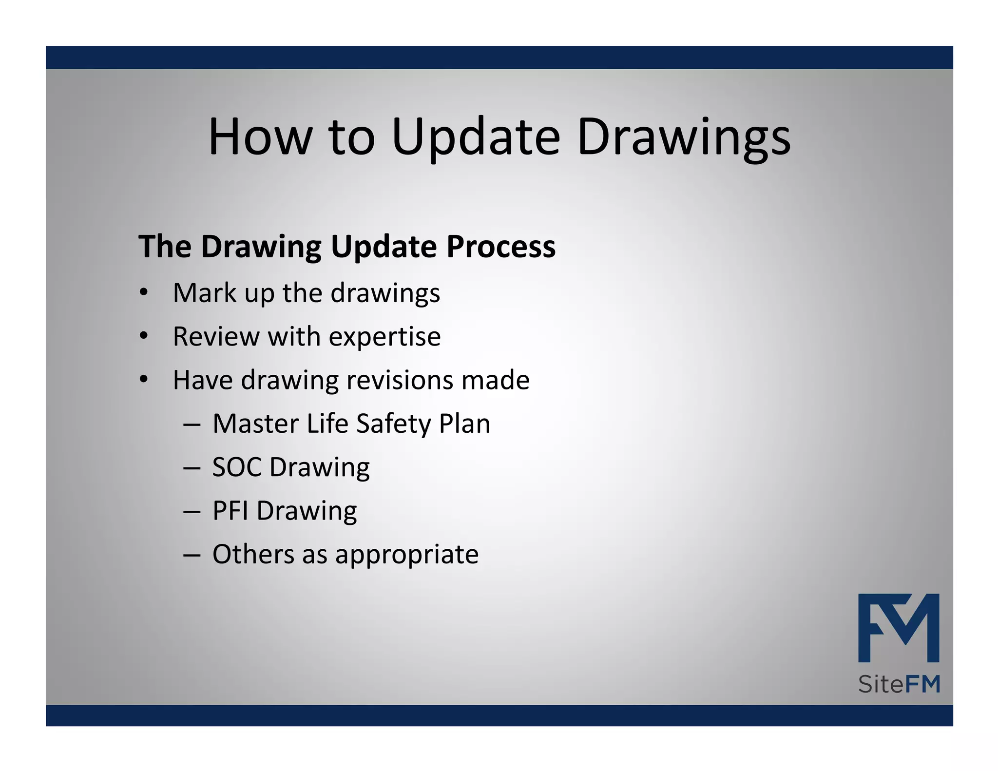 SiteFM Life Safety Drawings for Accreditation | PDF