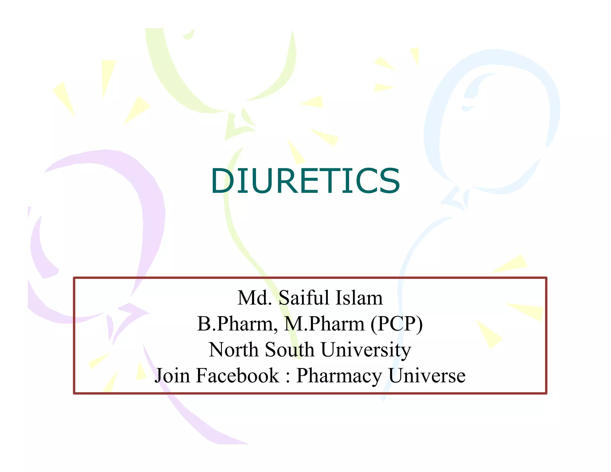 Site 1 Diuretics | PPTX