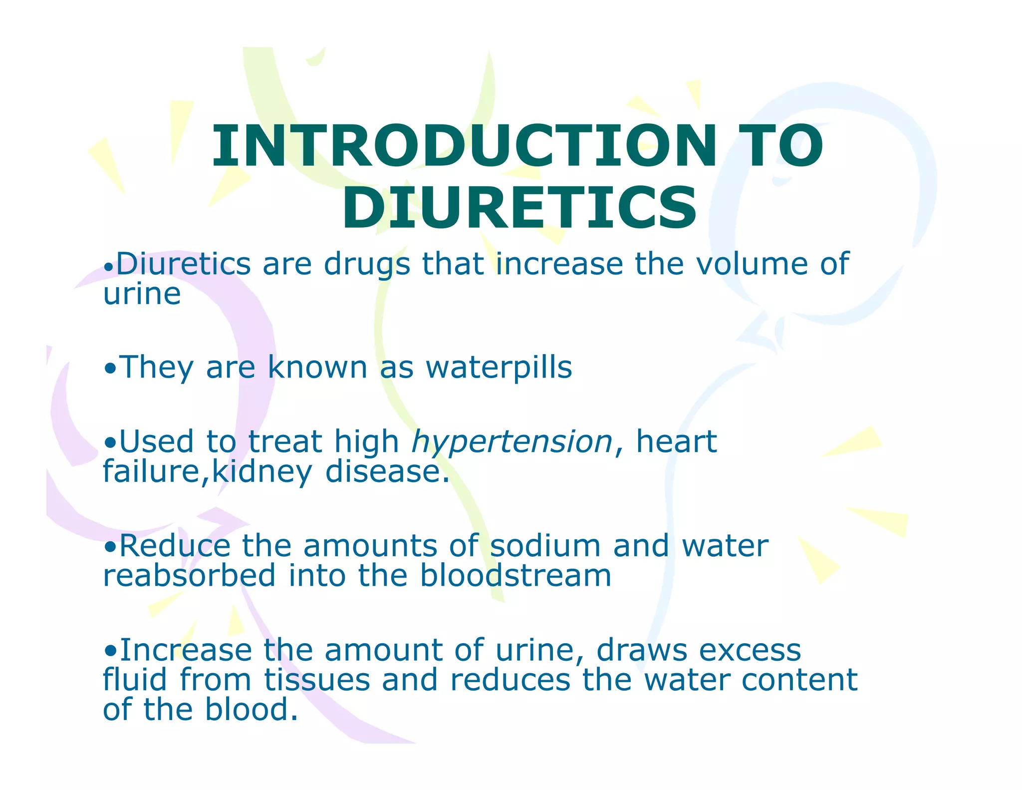 Site 1 Diuretics | PPTX