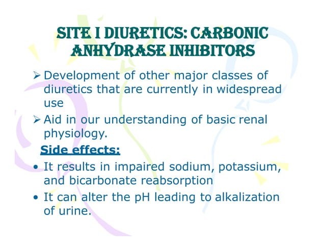 Site 1 Diuretics | PPTX