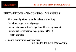 Site induction uks 2007 2011 | PDF