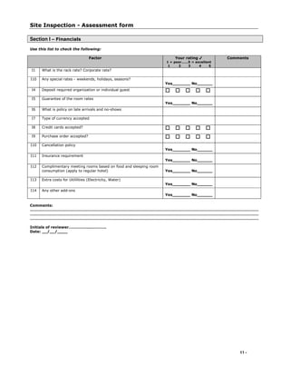 Guide to Site Inspections & Familiarization Trips | PDF