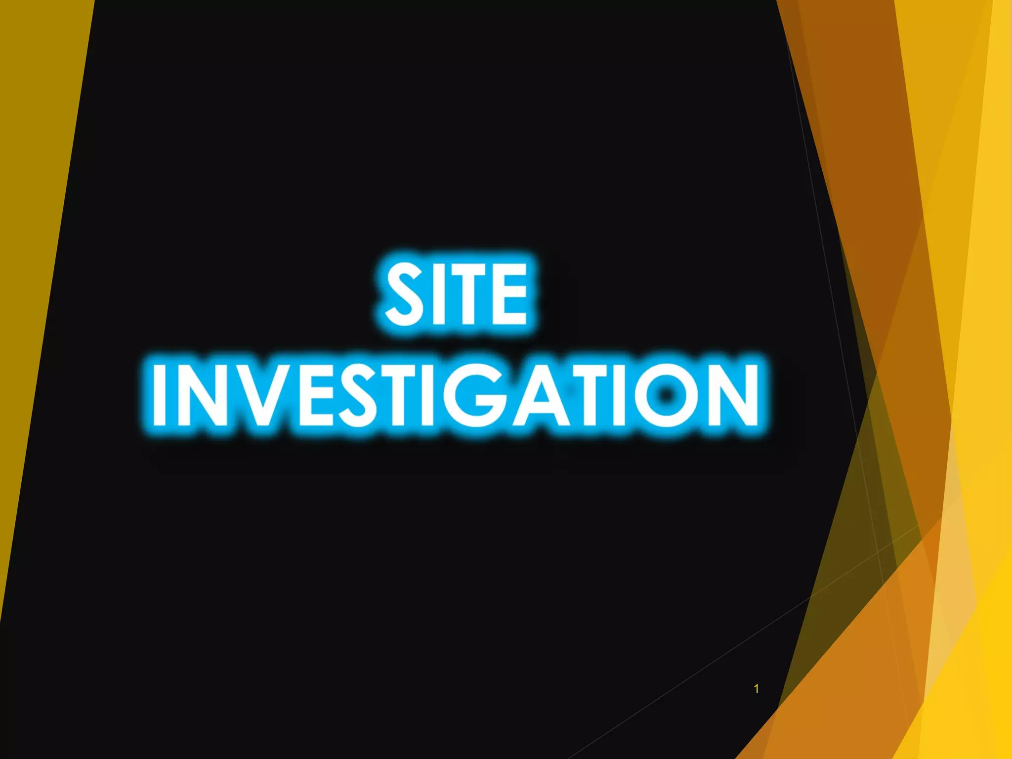 Geological Site Investigation Methods | PPT