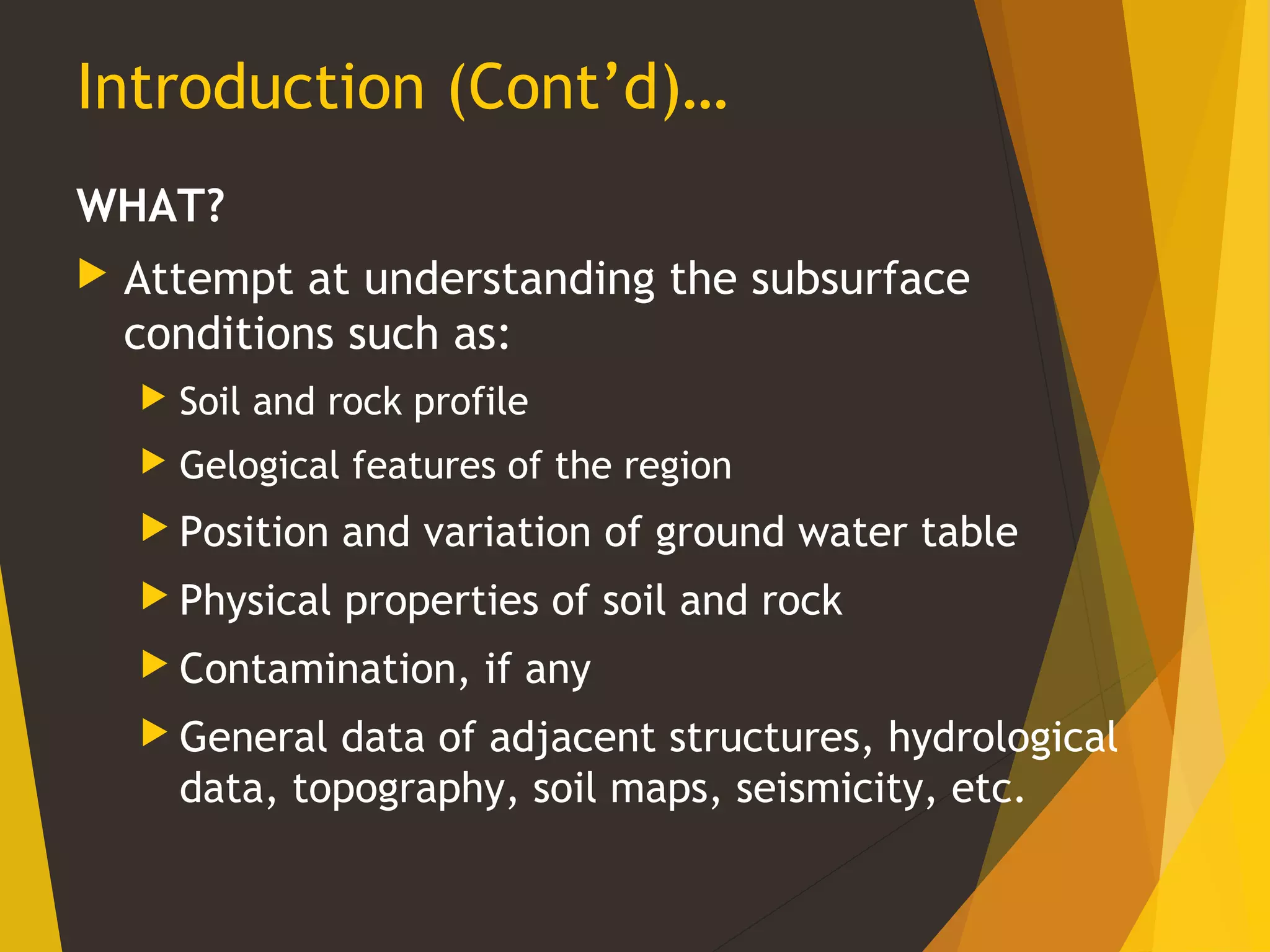 Geological Site Investigation Methods | PPT