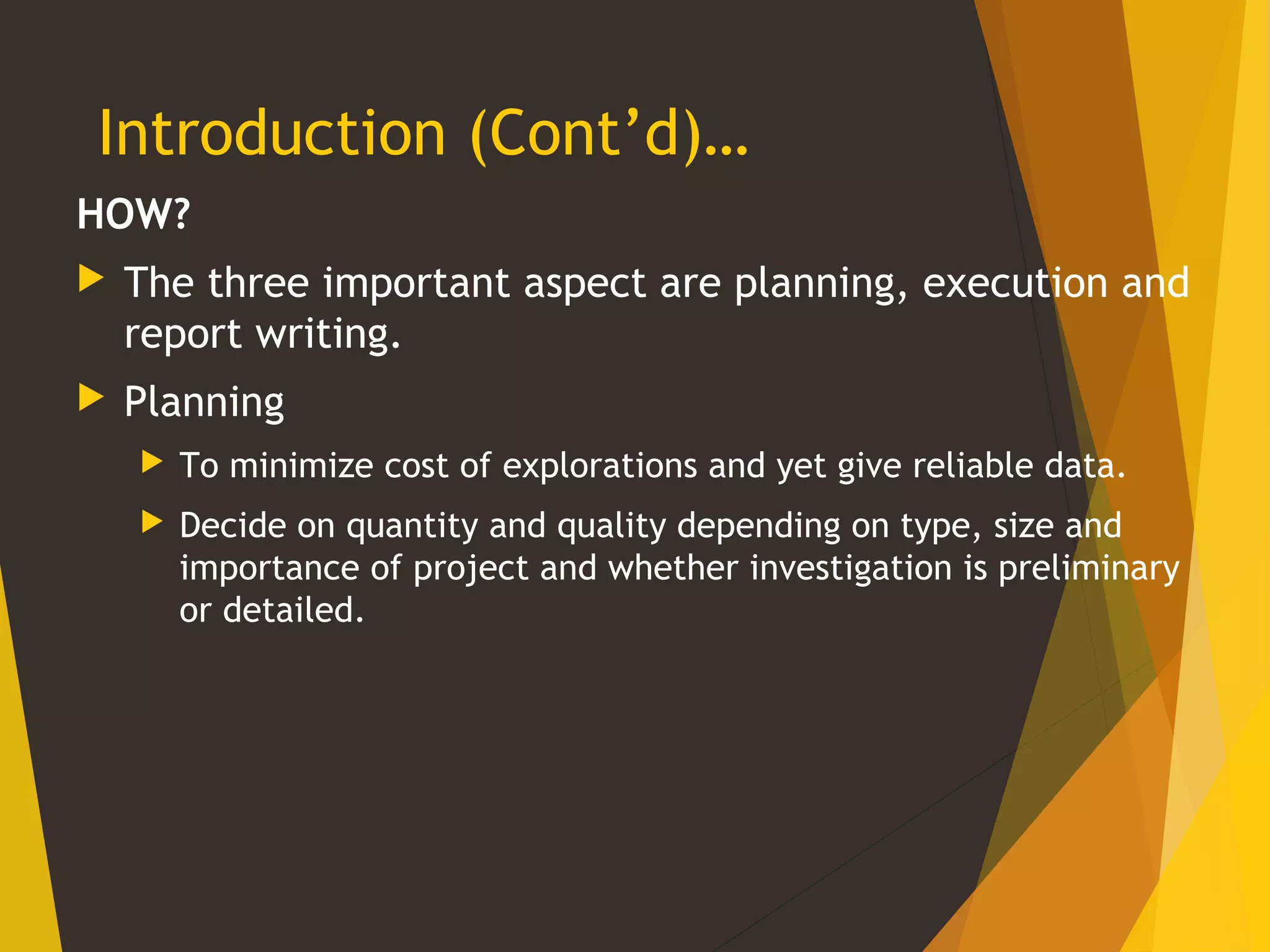 Geological Site Investigation Methods | PPT