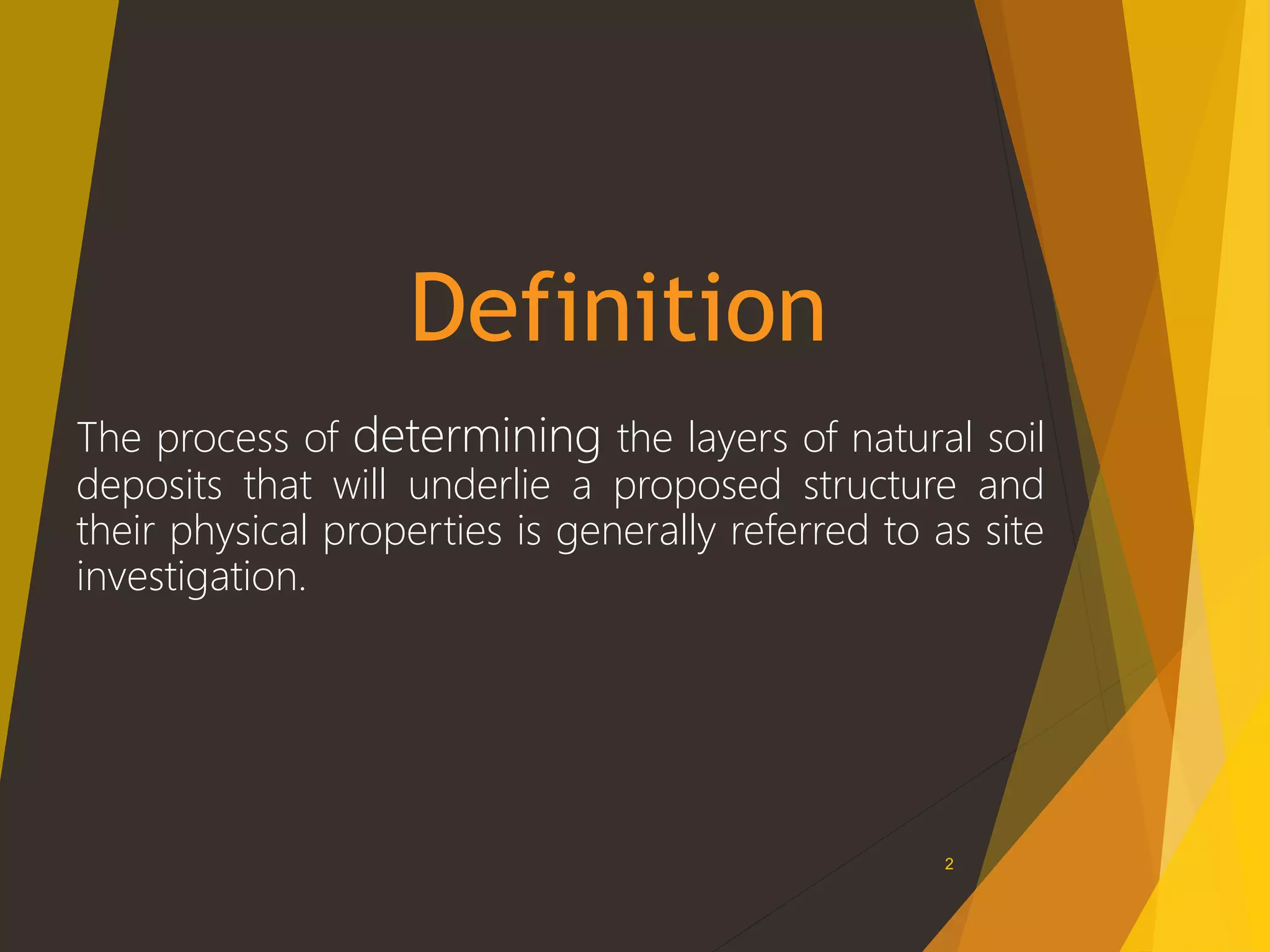 Geological Site Investigation Methods | PPT