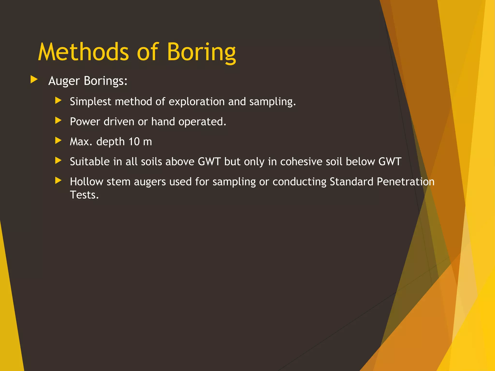 Geological Site Investigation Methods | PPT